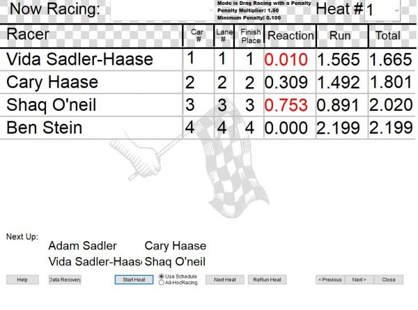 Drag Race Software – The Derby Magic Company